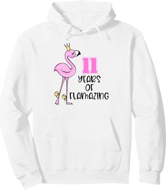 BDAZ 11 Jahre Flamingo Design Beach 11. Geburtstag Pullover Hoodie