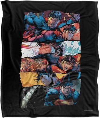 DC Comics Superman Torn Collage Silky Touch Super Soft Throw Blanket 152 X 127 cm