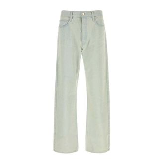 Fear of God Homme, Jeans, Bleu, Taille: W34 Bleach Washed Denim Straight 5 Pocket