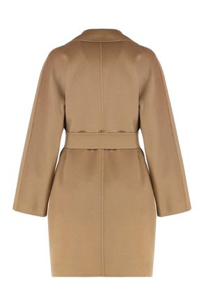 Max Mara Womens Wool And Cashmere Midi Coat Beige