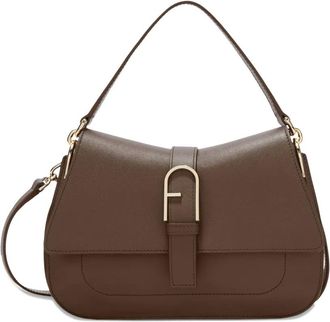 Furla sac à bandoulière en cuir - Marron