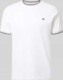 Christian Berg T-Shirt mit Kontraststreifen und Rundhalsausschnitt