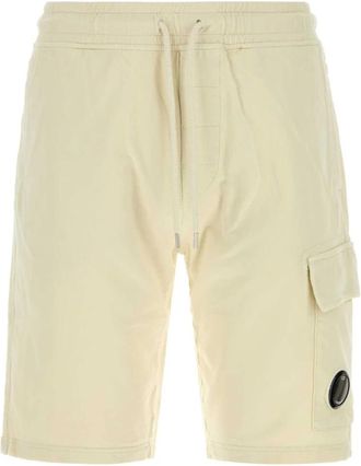 C.P. Company C.p. Company, Homme, Shorts, Blanc, Taille: S Cotton Bermuda Shorts