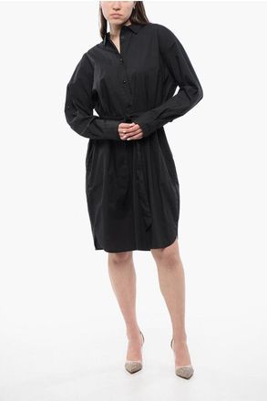 Woolrich Long-Sleeve Shirt Dress With Belt size Xl