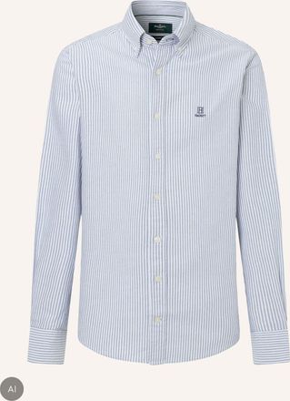 Hackett Freizeithemd Heritage Ess Str Ox blau
