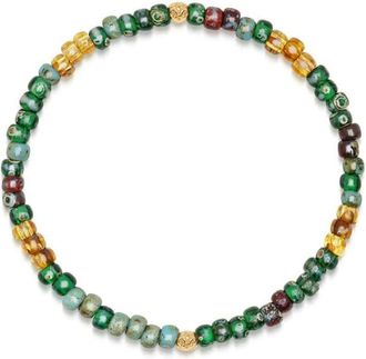 Nialaya Japanese Miyuki Perlenarmband - Grün