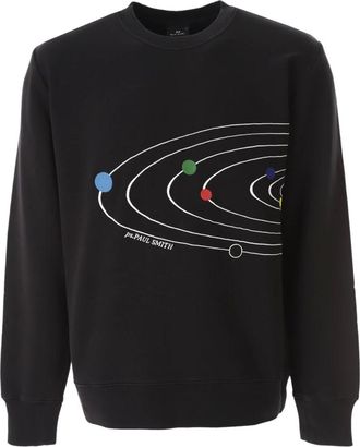 Paul Smith Homme, Sweatshirts et sweats &agrave; capuche, Noir, Taille: S Solar System SweaT-shirt