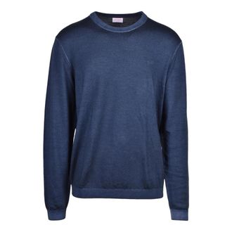 Sun 68 Pullover Rundhals - - Knitwear - Herren - Blau - 2XL