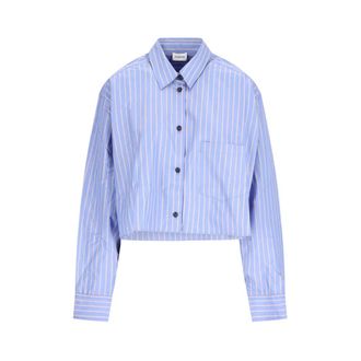 Andamane Cropped Georgiana Hemd - - Blouses & Shirts - Damen - Blau - M