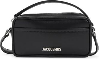 Jacquemus Hobo Bags - Rectangular Leather Shoulder Bag - Gr. unisize - in Schwarz - f&uuml;r Damen