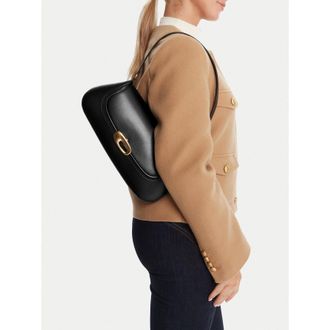 Calvin Klein Handtasche Calvin Klein Hardware Flap Shoulder Bag LV04F3146G Schwarz