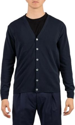 Daniele Fiesoli Homme, Pulls, Bleu, Taille: XL Cardigan