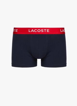 Lacoste Lot de 3 boxers en coton m&eacute;lang&eacute;