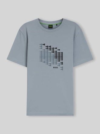 HUGO BOSS Relaxed Fit T-Shirt aus Baumwoll-Mix Modell TS_NETWORK FLAG