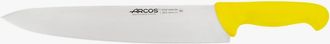 Arcos Kochmesser Professionell - Edelstahlklinge NITRUM 300 mm - Langlebigkeit und Pr&auml;zision - Serie 2900 - Gelber Polypropylen-Griff