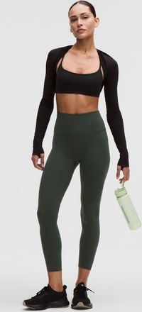 lululemon Legging Wunder Train No Line taille haute pour Femmes - 64 cm - Vert - Taille 10