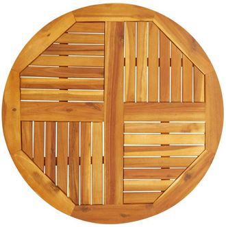 vidaXL Dessus de table &Oslash;80x2,2 cm rond bois massif dacacia - Vidaxl