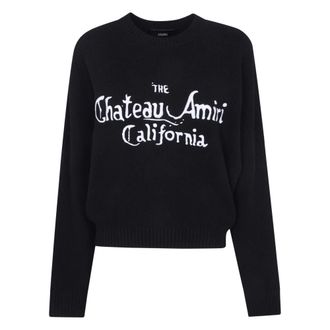 Amiri Round-Neck Strickwaren - - Knitwear - Damen - Schwarzk - L