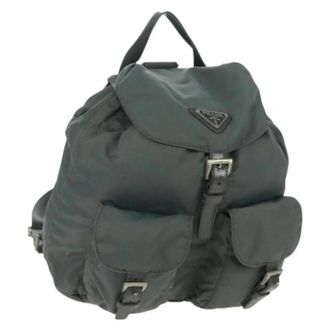 Prada Pre-owned Vintage Nylon Rucksack - - Pre-owned - Damen - Grau - ONE SIZE