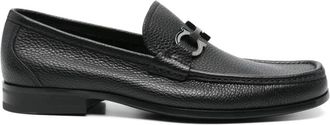 Ferragamo Femme, Chaussures, Noir, Taille: 38 EU Rolo 17 Leather Loafer