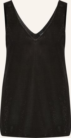 HUGO BOSS Top Felimena Mit Schmucksteinen schwarz