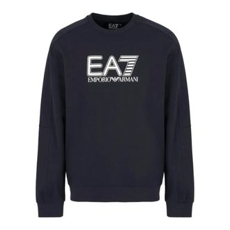 Emporio Armani Emporio Armani Ea7, Homme, Sweatshirts et sweats &agrave; capuche, Bleu, Taille: 2XL SweaT-shirt Bleu Homme avec Logo