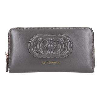 La Carrie Giant Logo Big Leather Wallet - - Accessories - Damen - Grau - ONE SIZE