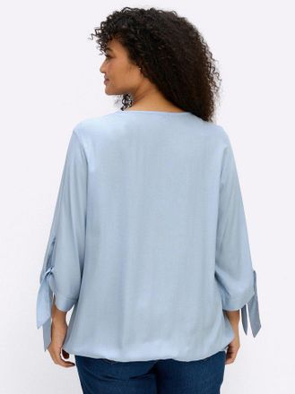 Sheego Klassische Bluse Tunika 3/4-Arm