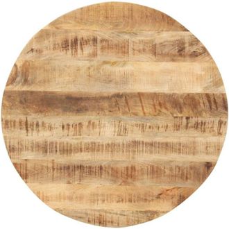 vidaXL Tab rond en bois de mangue en bois disponible en diff&eacute;rentes tailles Taille : 80 cm 15-16 mm