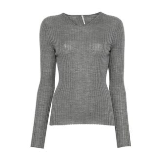 Liviana Conti Femme, Pulls, Gris, Taille: 40 FR Lara Knit