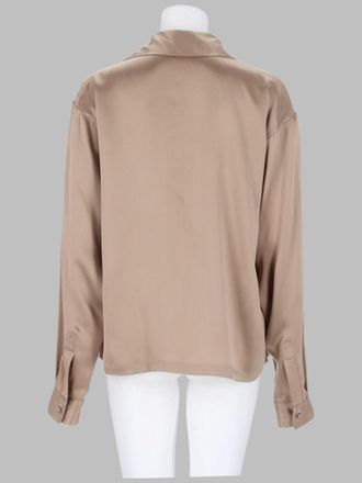 Tom Ford Silk Satin Polo Shirt - Beige