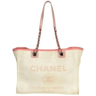 Chanel Pre-owned Vintage Stoff Tote Bag - - Pre-owned - Damen - Beige - ONE SIZE