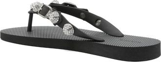 Balenciaga T-Bar Rubber Sandals - Black
