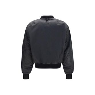 Maison Margiela Reversible Polyamide Bomber Jacket - Gray