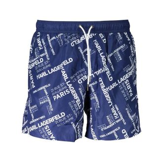 Karl Lagerfeld Homme, Maillots de bain, Bleu, Taille: S Maillot de bain en polyester avec bretelles r&eacute;glables
