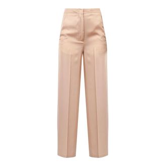 Jucca Weite Satinhose mit geradem Bein - - Trousers - Damen - Rosa - S