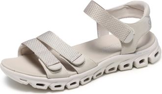 Skechers Womens Glide-Step-Count on Me Sport Sandal, Stein, 40 EU