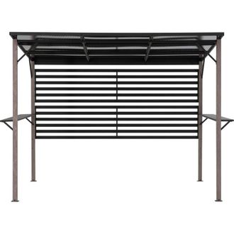 Sunjoy Direct Sunjoy - Pergola baln&eacute;o aluminium/acier denali en anthracite - 252cm x 282cm