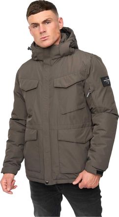 Crosshatch Plentons Jacke f&uuml;r Herren (Oliv)