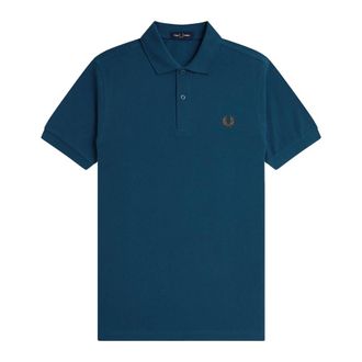 Fred Perry Homme, Tops, Vert, Taille: XL Polo Uni Coupe Slim M3