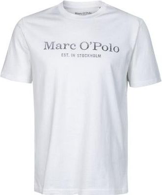 Marc O'Polo Herren T-Shirt weiß Baumwolle