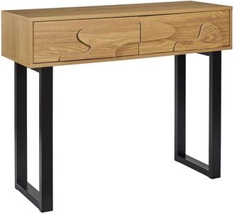 The Home Deco Factory HD0431, Moderne Calypso-Konsole, vielseitiges Eingangsmöbel mit optimiertem Stauraum, Elegantes Design für Wohnzimmer oder Büro, Abmessungen 100x80x35