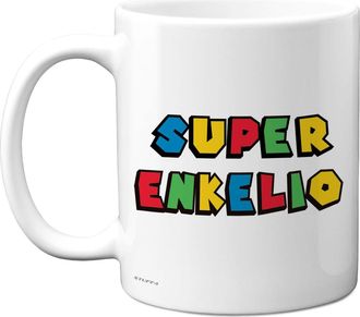 Stuff4 Super Enkelio Tasse Enkel Geschenk - Lustige Geburtstagsgeschenke f&uuml;r Enkel, Weihnachten Geschenkidee - 11oz Kaffeetasse Keramik, Mikrowellen Sp&uuml;lmasc
