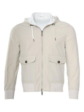 Kiton veste réversible Kired à capuche - Tons neutres