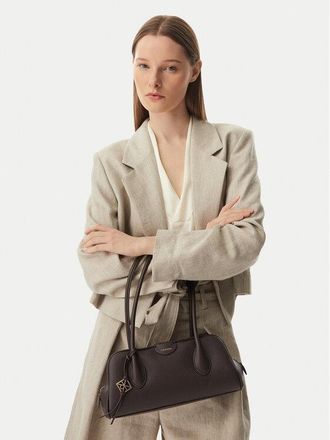Calvin Klein Handtasche Emblem Trio Pebble LV04F3743G Braun