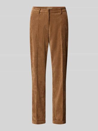 Cambio Regular Fit Cordhose mit fixiertem Beinumschlag Modell KRYSTAL