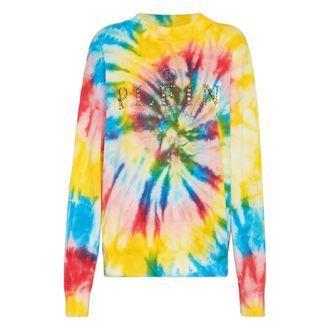 Philipp Plein Femme, Pulls, Multicolore, Taille: 40 FR Pullover Round Neck LS Tie dye