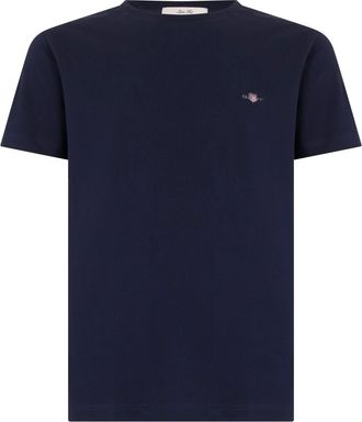 GANT Homme, Tops, Bleu, Taille: XL Piqu&eacute; T-Shirt