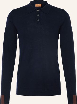 Mos Mosh Mos Mosh Gallery Strick-Poloshirt Mmgadam blau