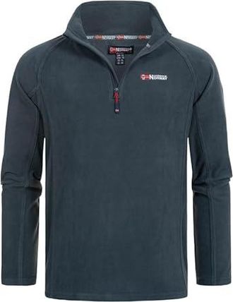 Geographical Norway Tug HZ Men - Micro-polaire Homme Chaude Fermeture Zip - Veste Automne Hiver Printemps Chaud Hommes - Longues Manches Pull Fourrure Doux Confort Outdoo